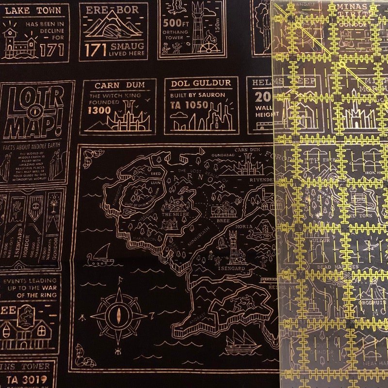 Middle Earth Map - Etsy