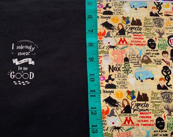 Woven Panel - 9.5x18 100% Cotton Fabric Cut Small Crafts - Wizard Quote ...