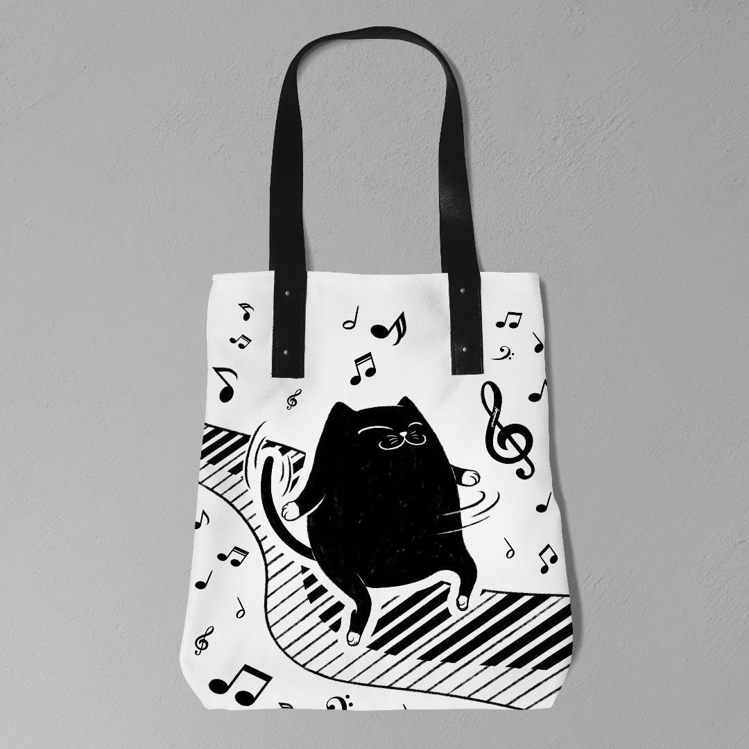 Fat Cat Dancing - Tote Bags - Etsy