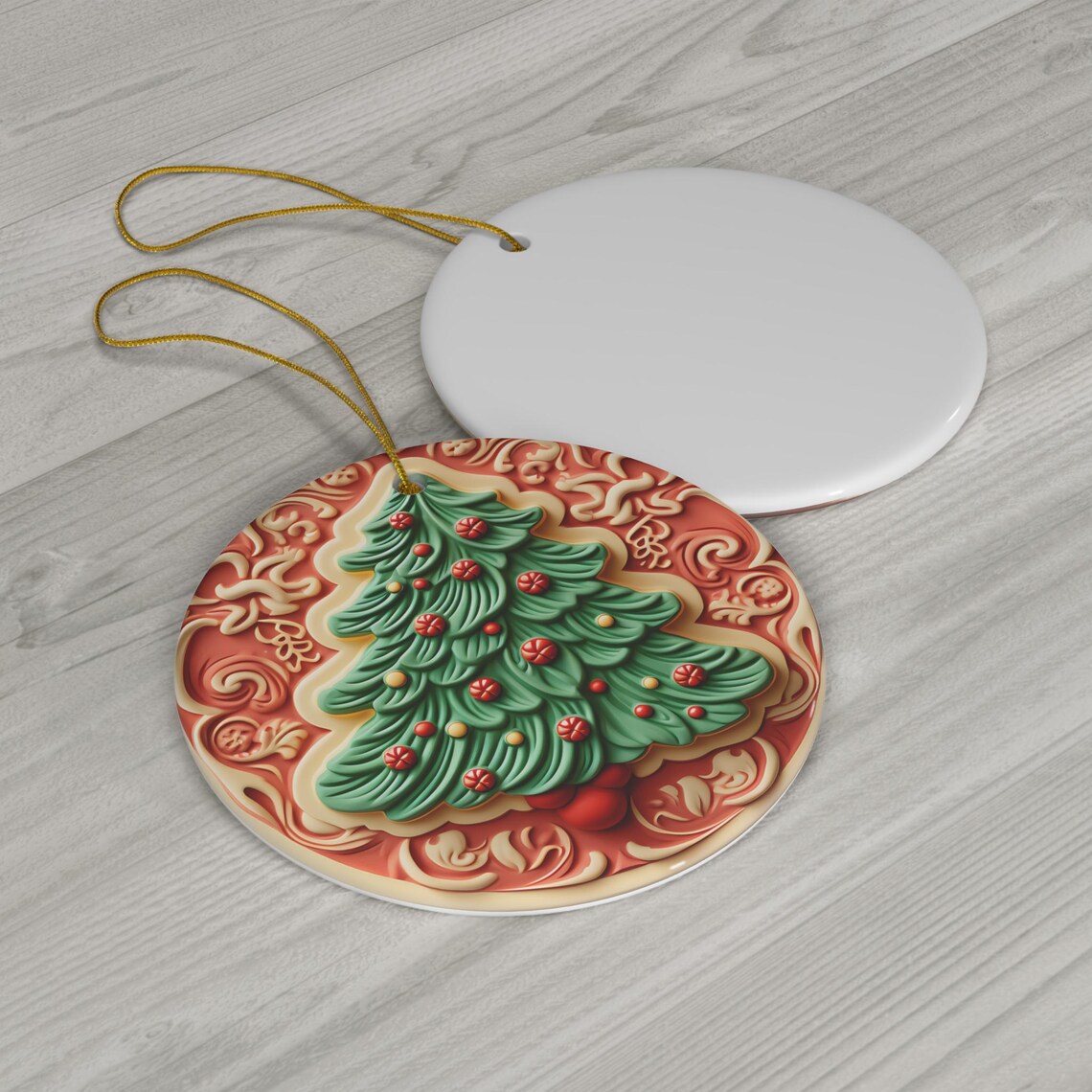 2024 Christmas Ornament, Christmas 2024 Ornament, 3d-look Christmas ...