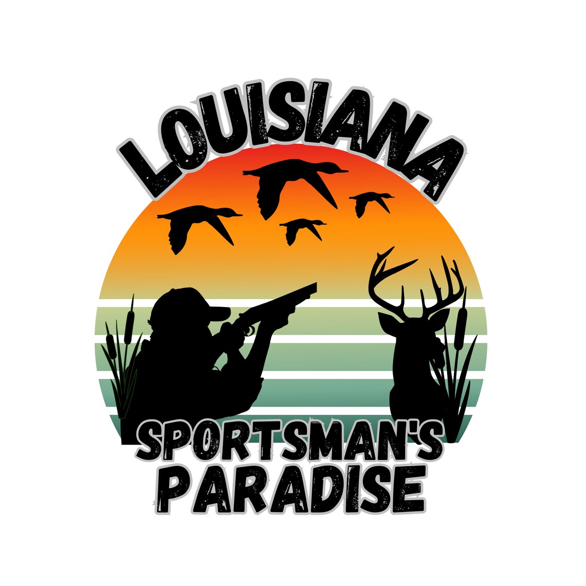 Louisiana Png, Louisiana Sportsman's Paradise PNG, Louisiana Hunting ...