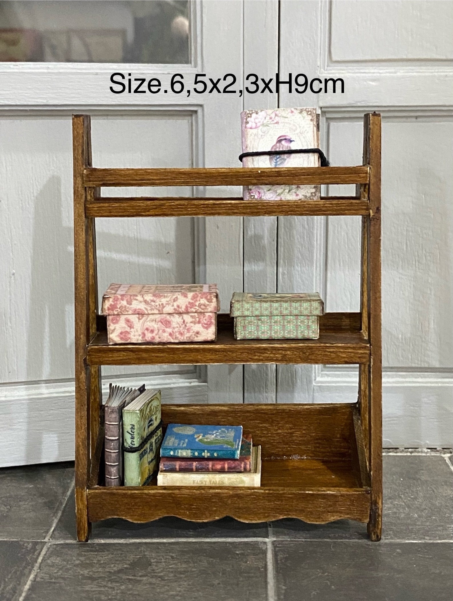 Miniature Bookshelf 1:12 Scale - Etsy