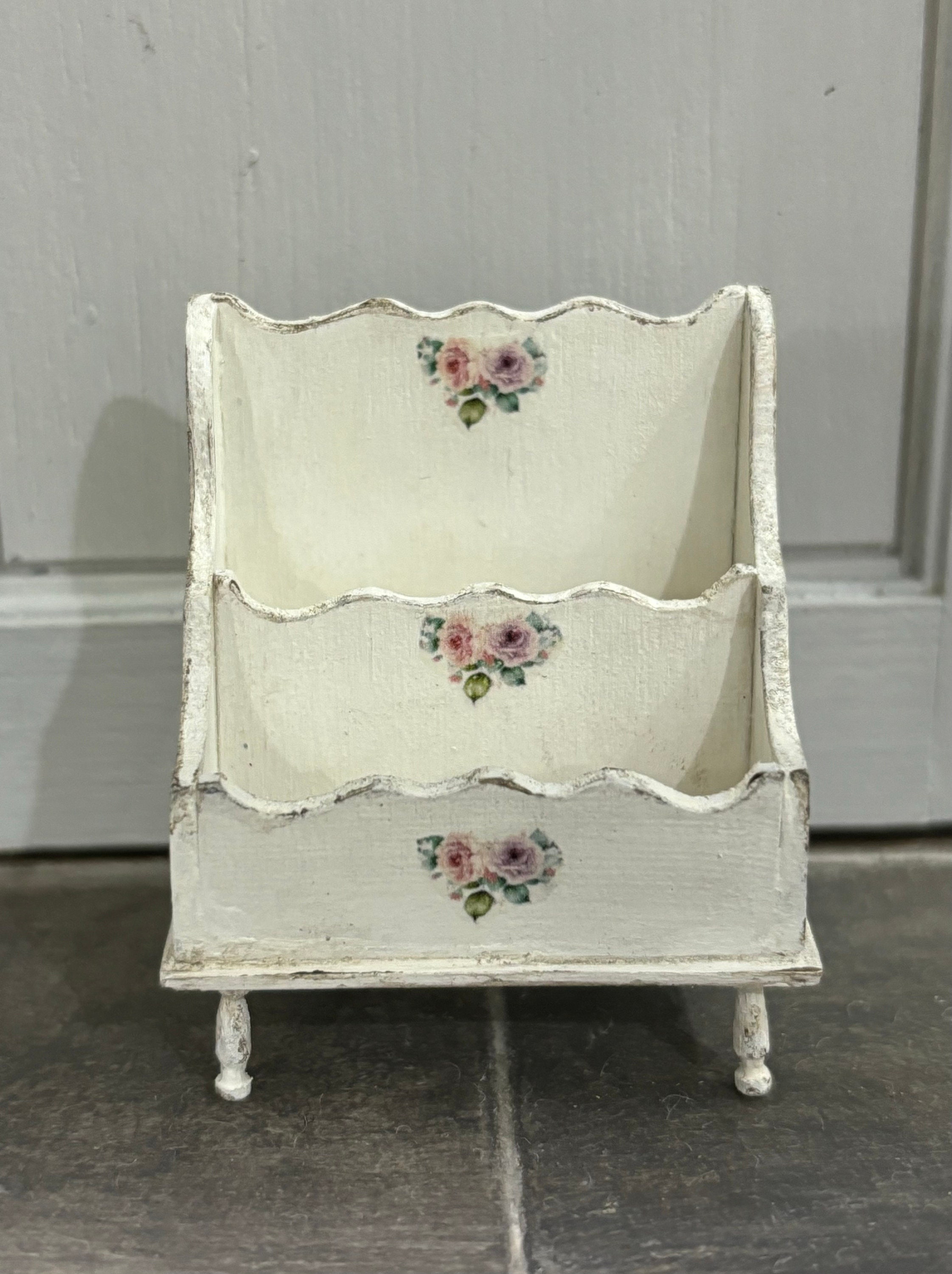 Dollhouse Miniature Magazine Rack 1:12 Scale - Etsy