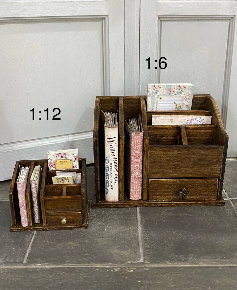 Desk Organizer 1:12 Scale - Etsy