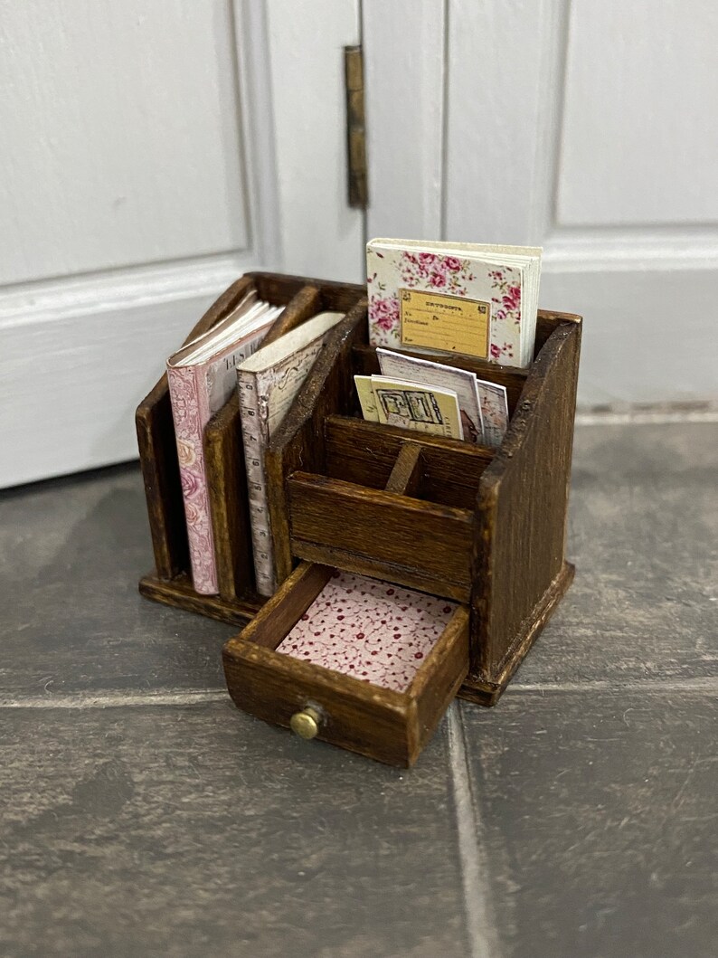 Desk Organizer 1:12 Scale - Etsy