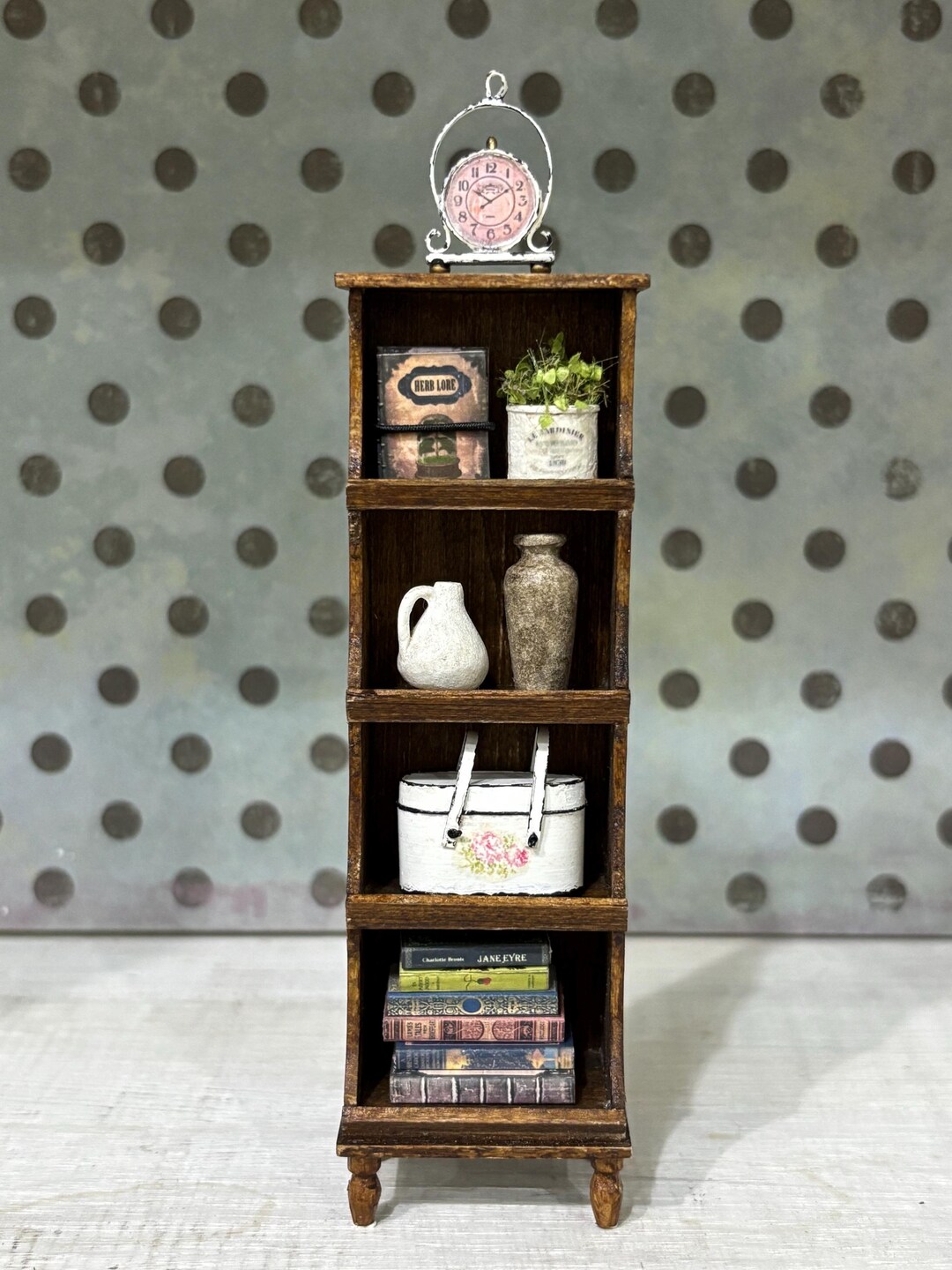 Miniature Bookshelf Set 1:12 Scale - Etsy