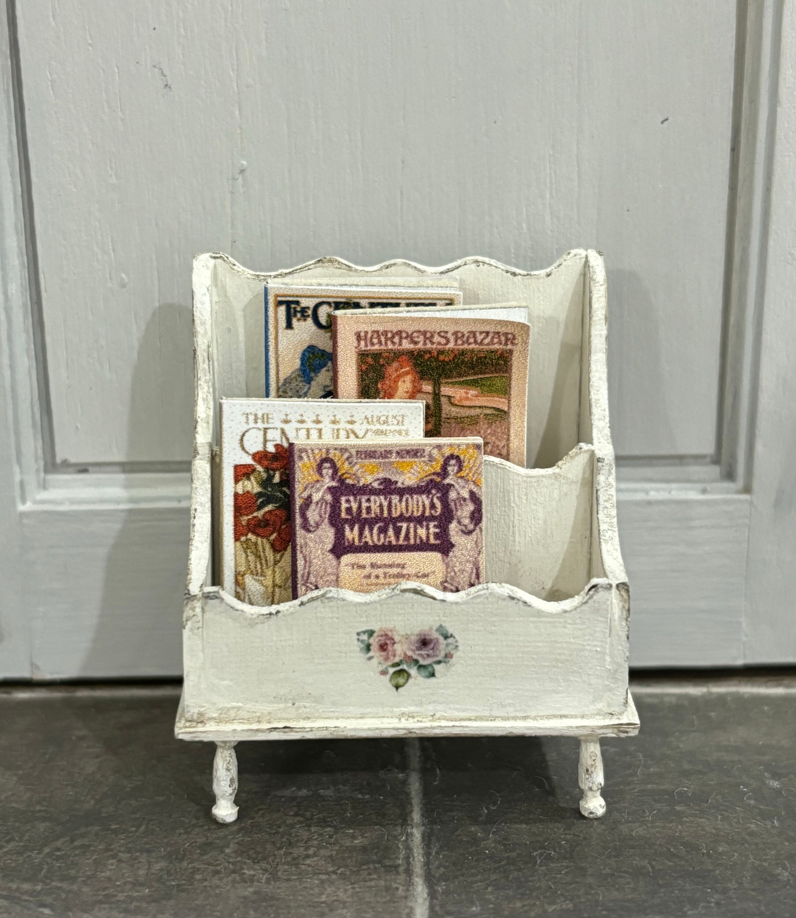 Dollhouse Miniature Magazine Rack 1:12 Scale - Etsy