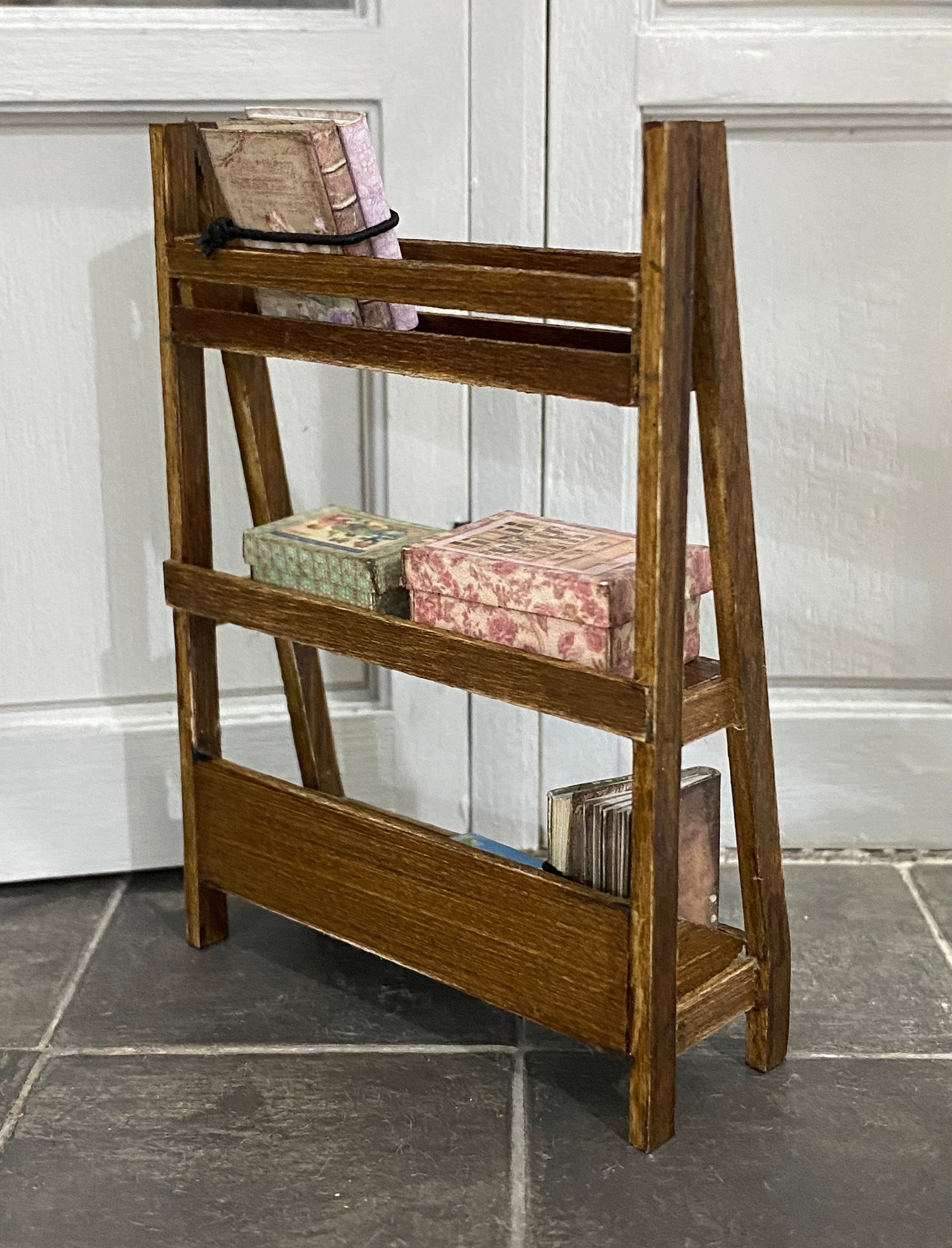 Miniature Bookshelf 1:12 Scale - Etsy