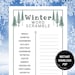Winter Word Scramble, Printable Winter Games, Wintertime Activities ...