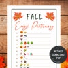 Candy Dice Game, Fall Game, Printable Fall Family Game, Fall Kids Games ...