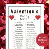 Valentine's Day Game, Roll A Heart Candy Dice Game, Valentine's Party ...