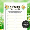 Spring Trivia Game, Printable Spring Games, Springtime Activities, Fun ...