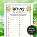 Spring A to Z Game Spring Printable Games Springtime - Etsy