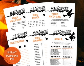 Halloween Bingo CLASS SET 24 Different Halloween Bingo Cards - Etsy
