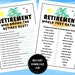 Retirement Party Games Retirement Candy Match Fun Retirement - Etsy