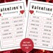 Valentines Day Pictionary Game, Fun Valentine's Day Printable Party ...
