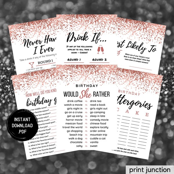 Rose Gold Birthday - Etsy