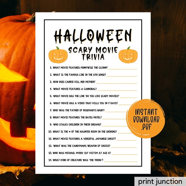 Halloween Trivia - Etsy