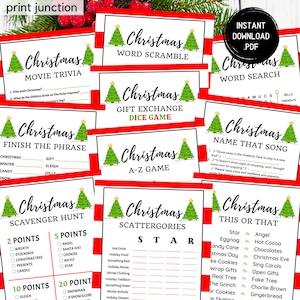 Christmas Trivia Games - Christmas Games Bundle - 10 Christmas Game ...