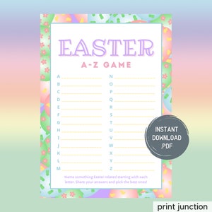 Printable Easter Games Bundle: Word Scramble, Scavenger Hunt (digital ...