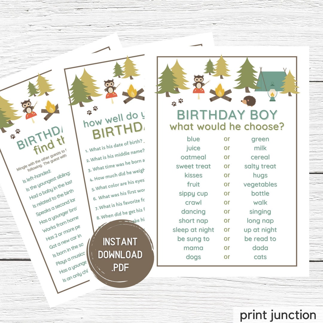 First Birthday Games, Who Knows Baby Best, Who Knows the Birthday Boy ...