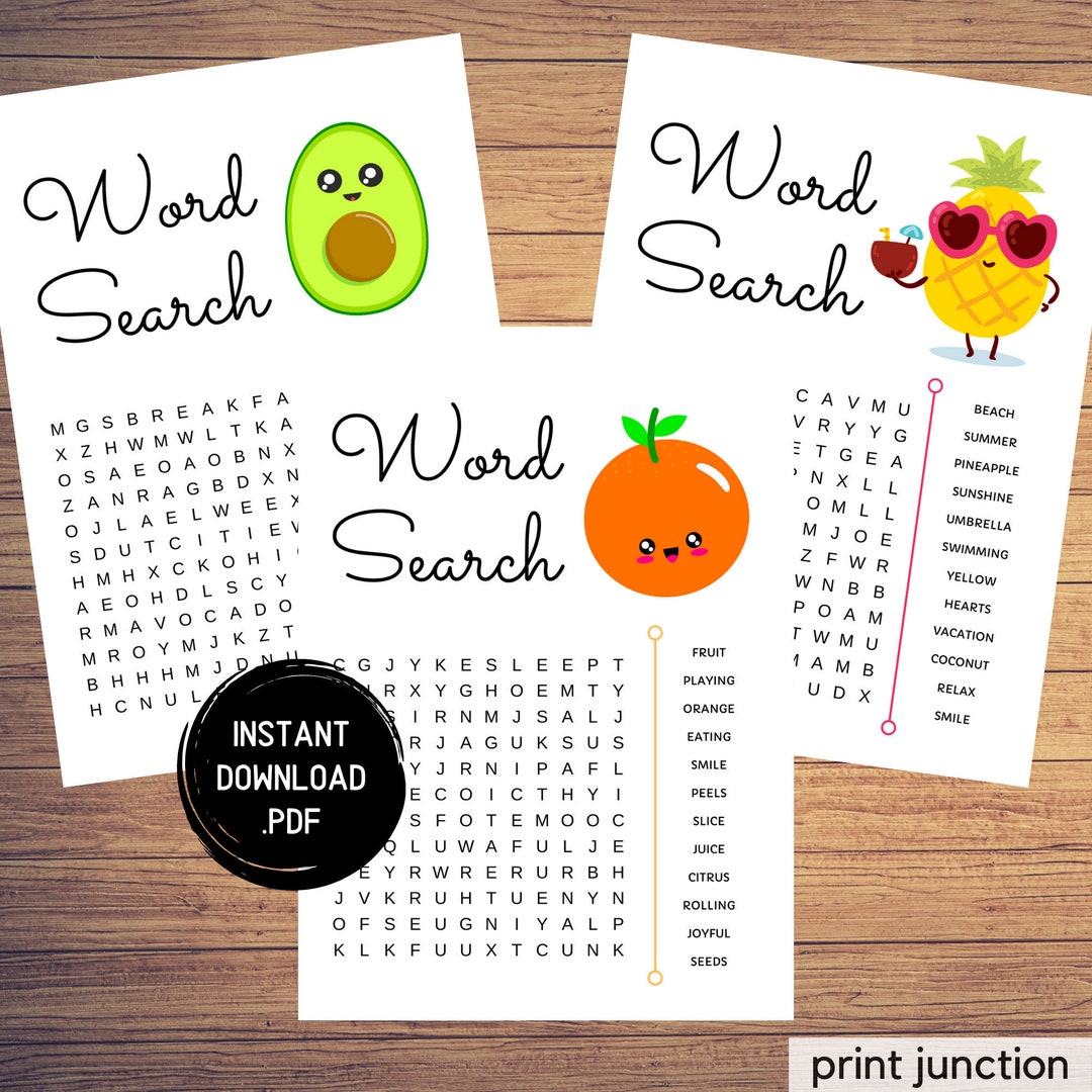 Printable Activities for Kids, Kids Worksheets, Word Puzzles, Word ...