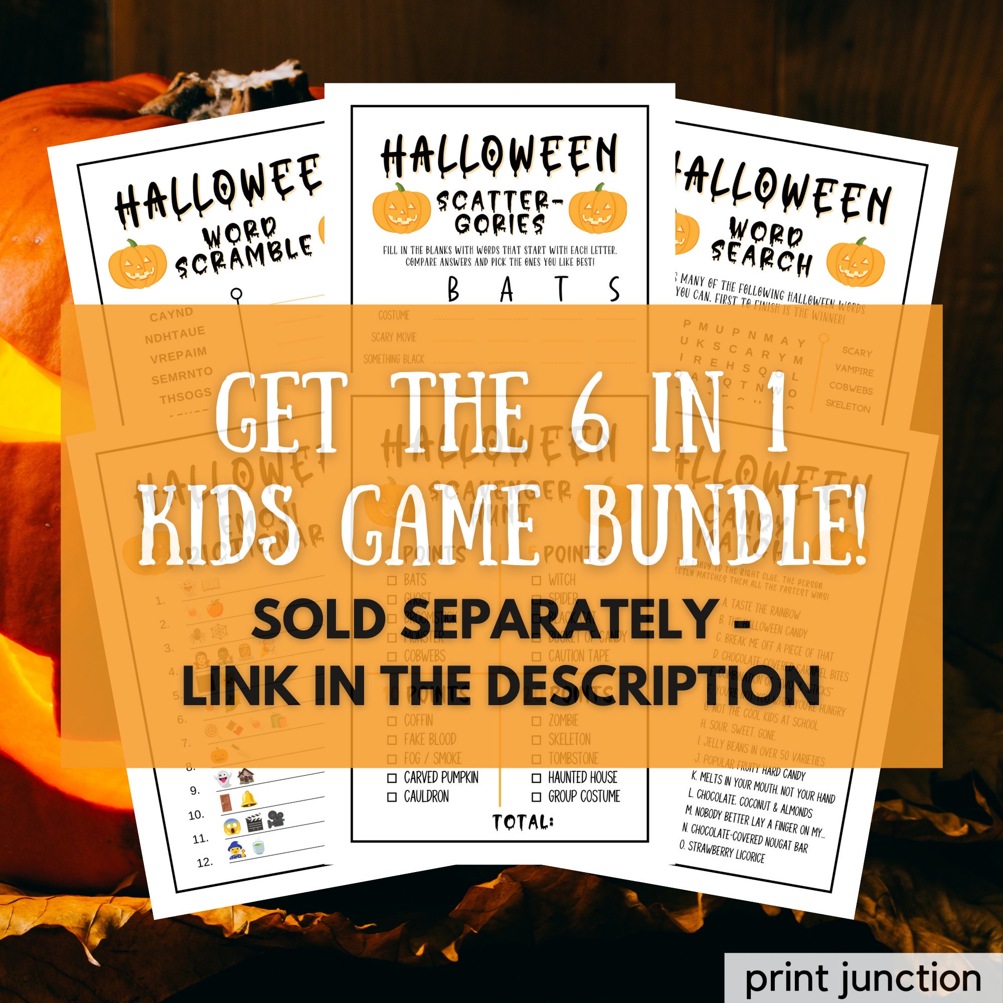 Halloween Scavenger Hunt Game, Halloween Printable Games, Halloween ...