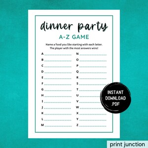 Dinner Party Game Bundle, Printable Dinner Party Games, Dinner Games ...