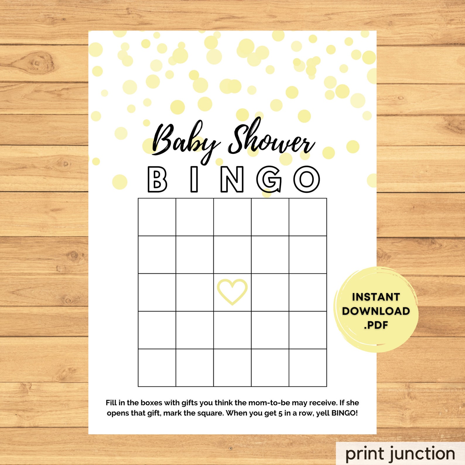Virtual Baby Shower, Baby Shower Bingo, Gender Neutral Baby Shower ...