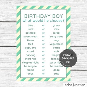 First Birthday Games, Who Knows Baby Best, Who Knows the Birthday Boy ...