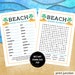 Beach Games Bundle: Printable Summer Activities (PDF Download) - Etsy