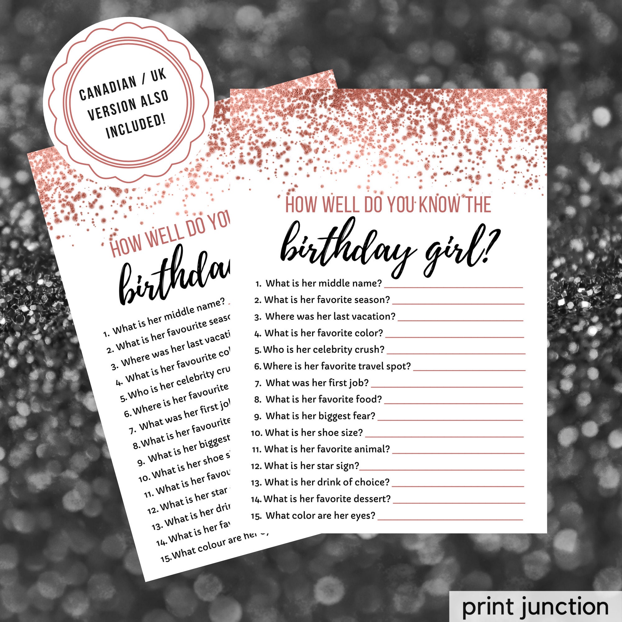 Adult Birthday Games Bundle 30th Birthday Games Pack | Etsy