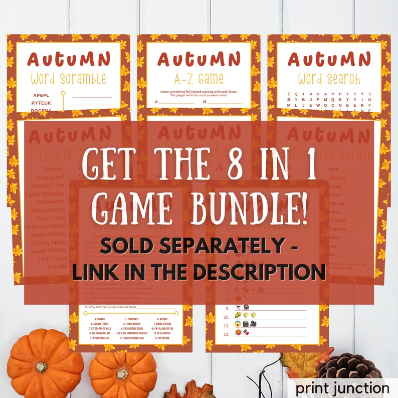 Fall This or That Game, Would You Rather, Printable Autumn Games, Fall ...