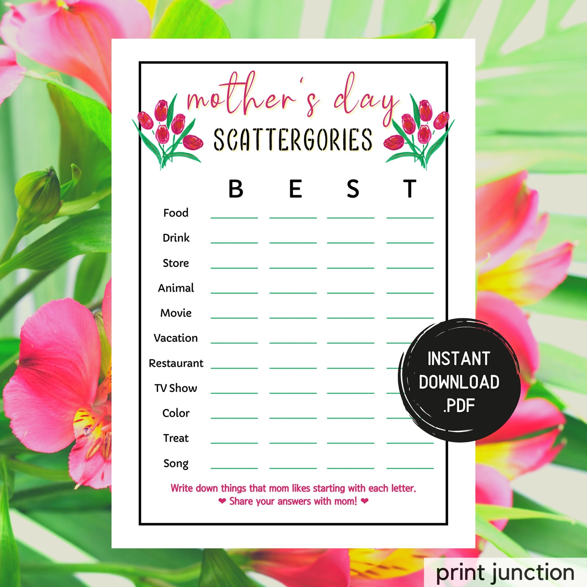 Mothers Day Games, Mothers Day Games Printables, Mothers Day Activity ...