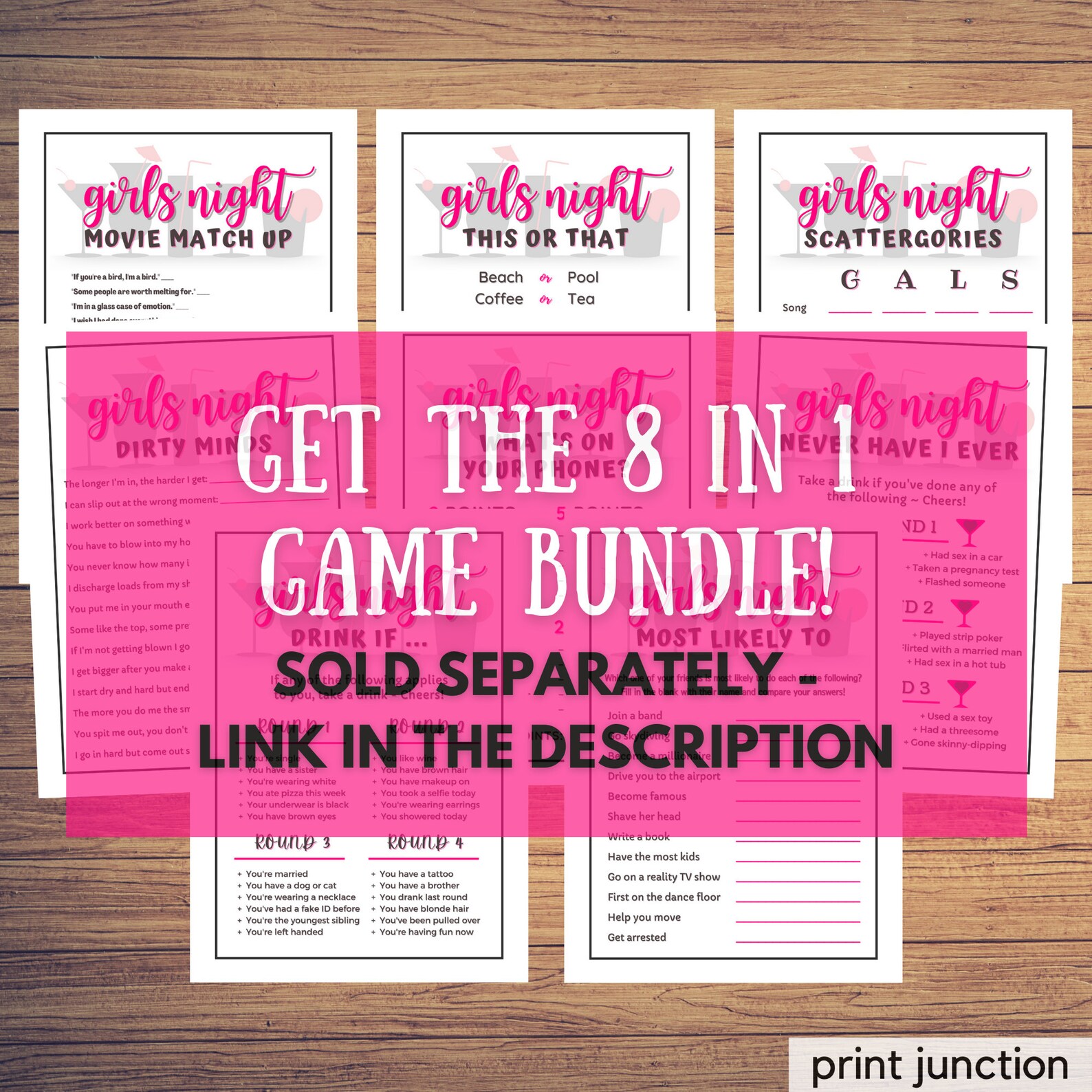 Girls Night Games Zoom Girls Night Ladies Night Party Games - Etsy