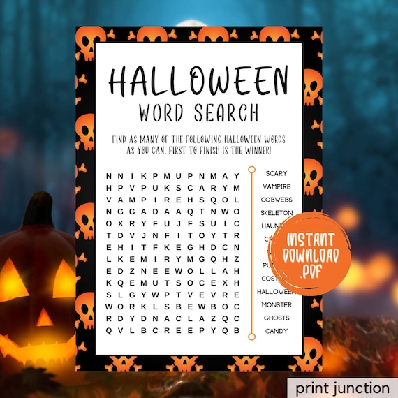 Juegos De Palabras De Halloween Para Imprimir