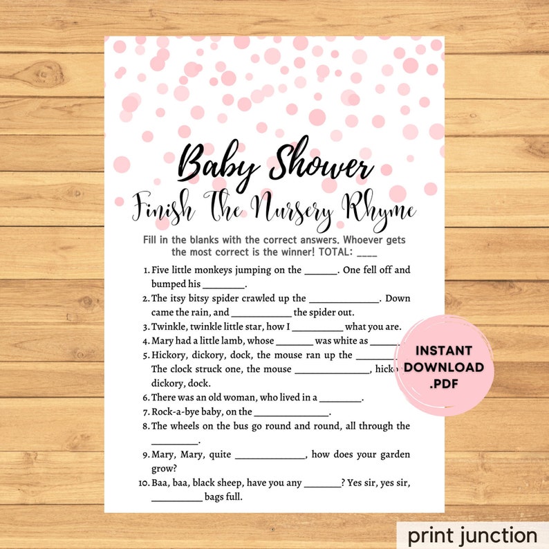 Nursery Rhyme Quiz Nursery Rhyme Game Finish the Nursery Rhyme Girl ...