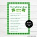 St Patricks Day Games, St Pattys Day Party Games, St Pats Game Pack ...