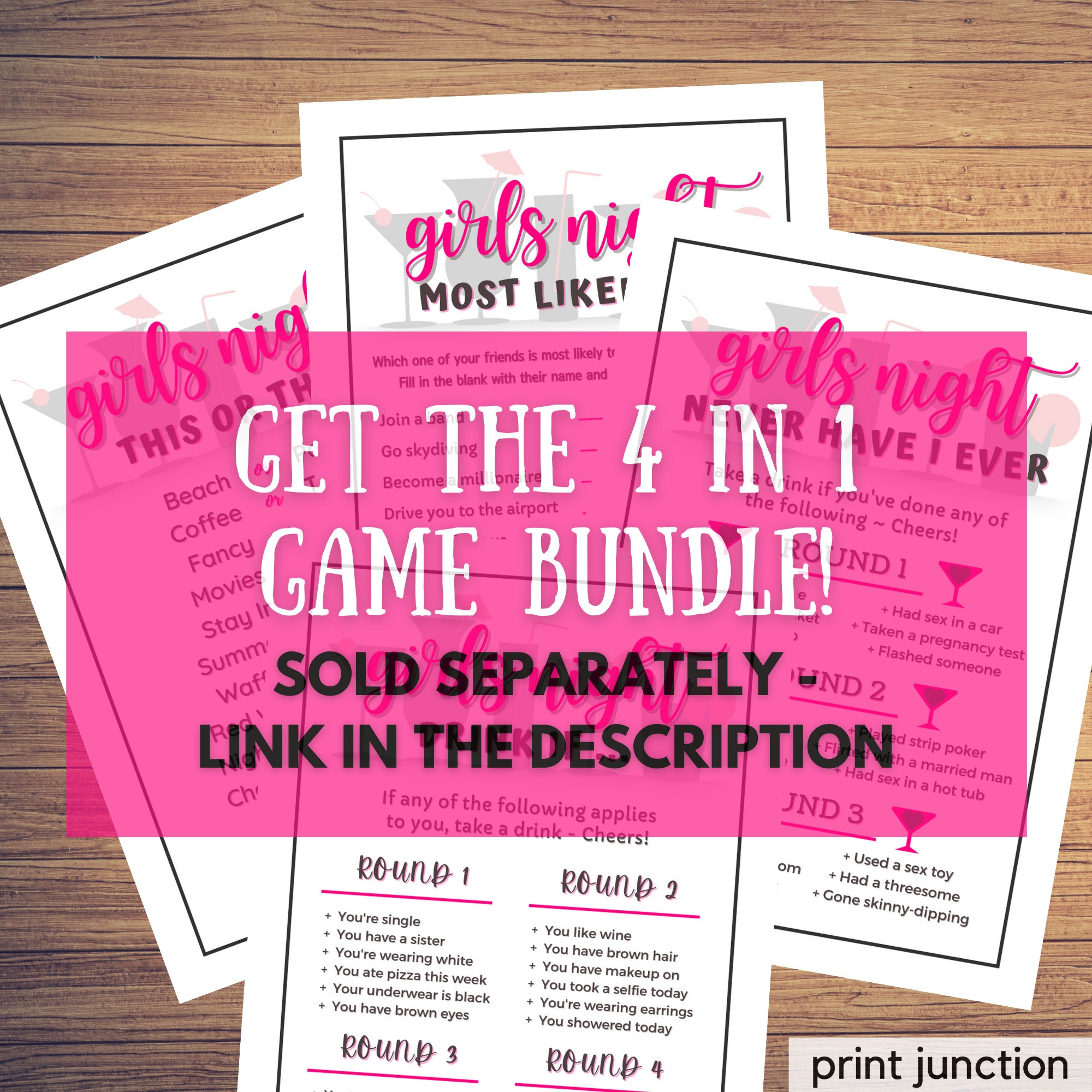 Girls Night Games, Most Likely to Game, Ladies Night Party Games, Fun ...