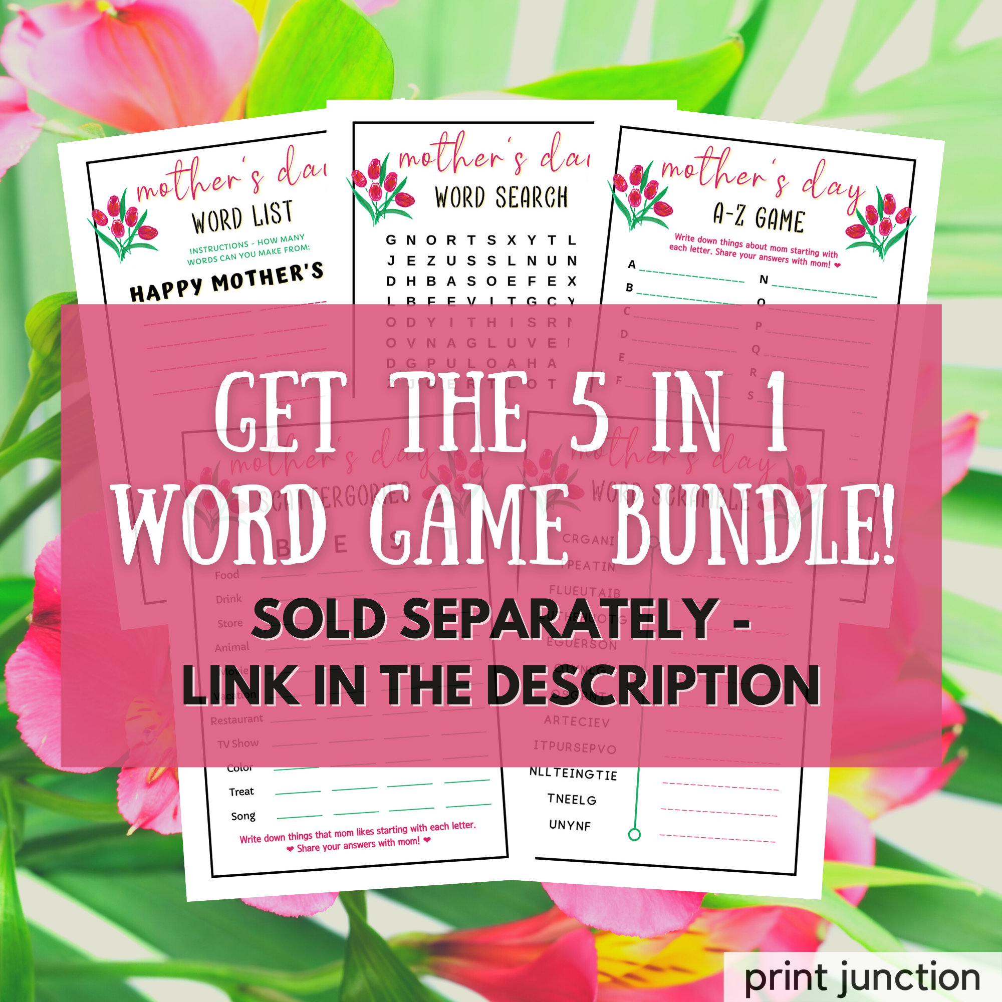 Mothers Day Game, Printable Mothers Day Word Search, Mothers Day ...