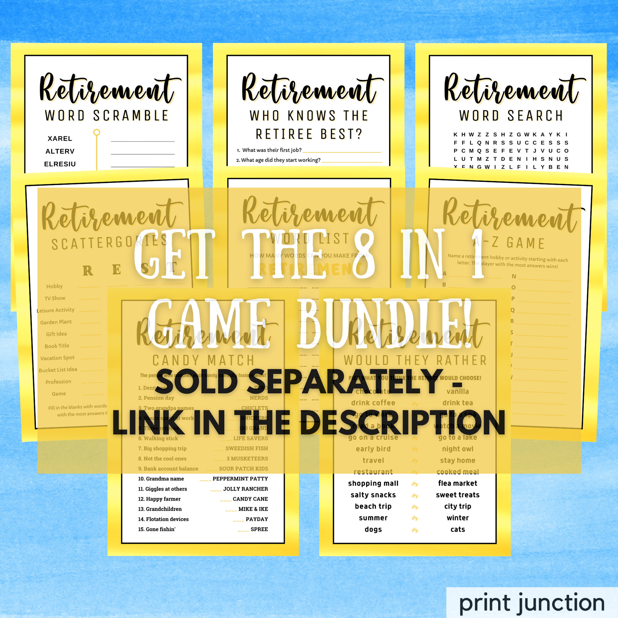 Retirement Party Games, Retirement Would They Rather Game, Fun ...