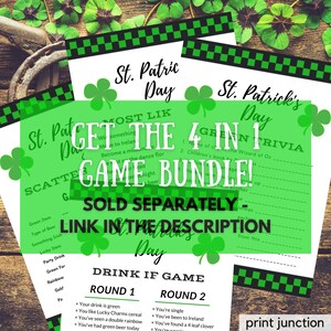 Printable St. Patricks Day Trivia - St. Patricks Family Trivia Game ...