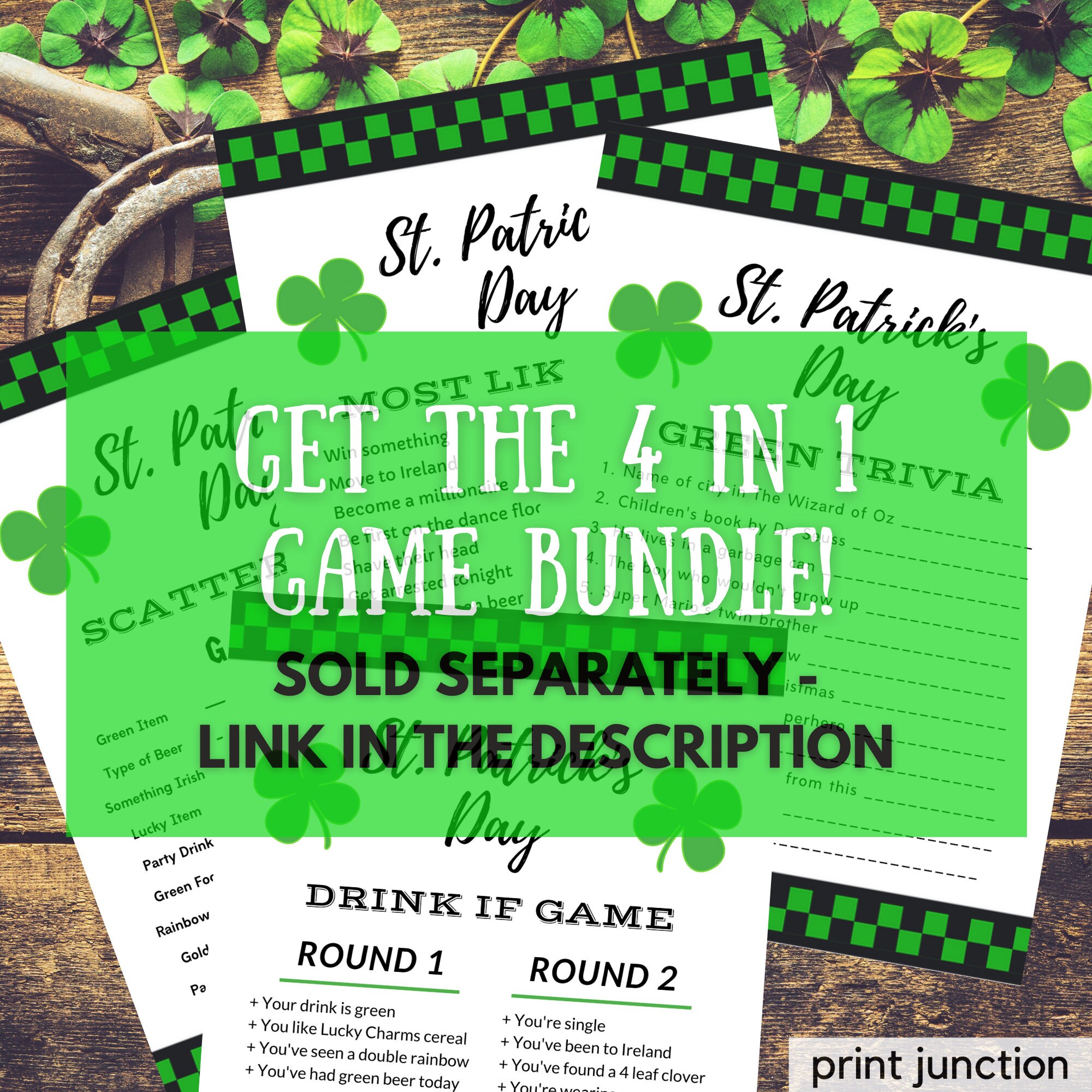 Printable St. Patricks Day Trivia St. Patricks Family Trivia Game ...