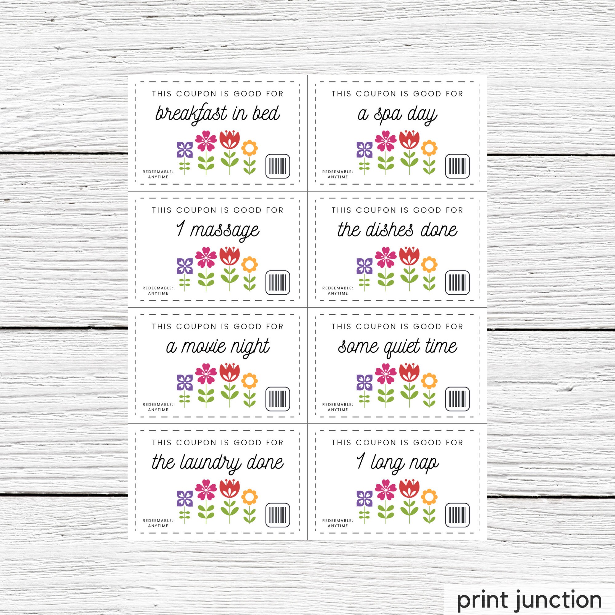 Birthday Coupons for Mom Birthday Gift for Mom Printable - Etsy Canada