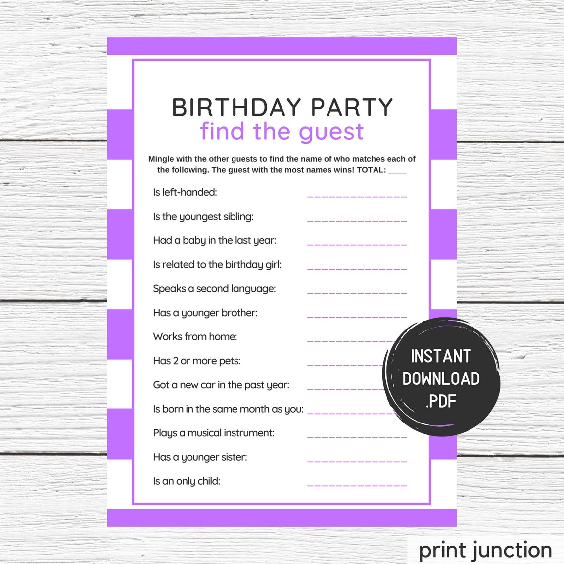 First Birthday Games: 3-in-1 Party Games (digital Download) - Etsy
