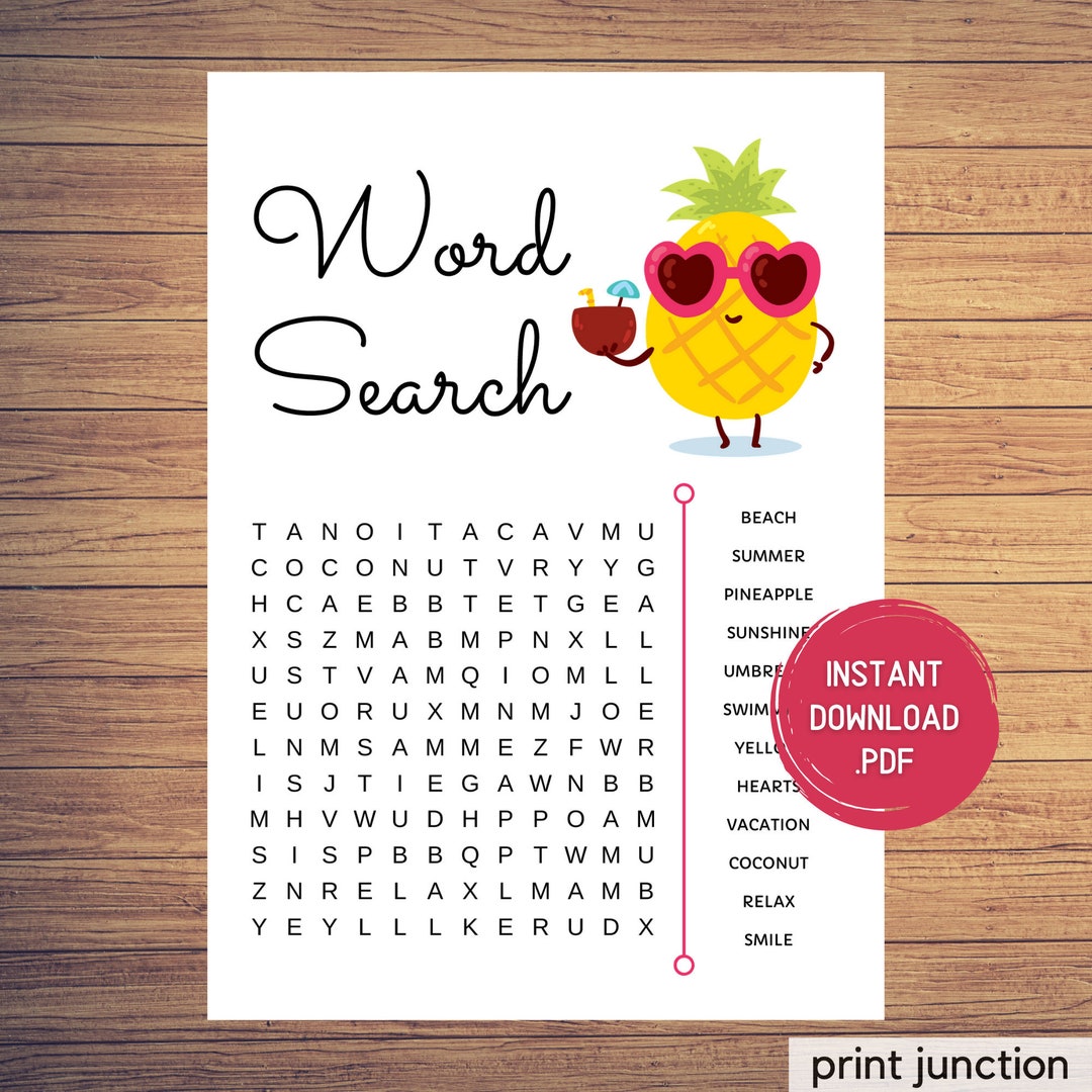 Word Search, Kids Worksheets, Word Search Kids, Word Puzzle, Kids ...