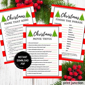 Christmas Trivia Games - Christmas Games Bundle - 10 Christmas Game ...