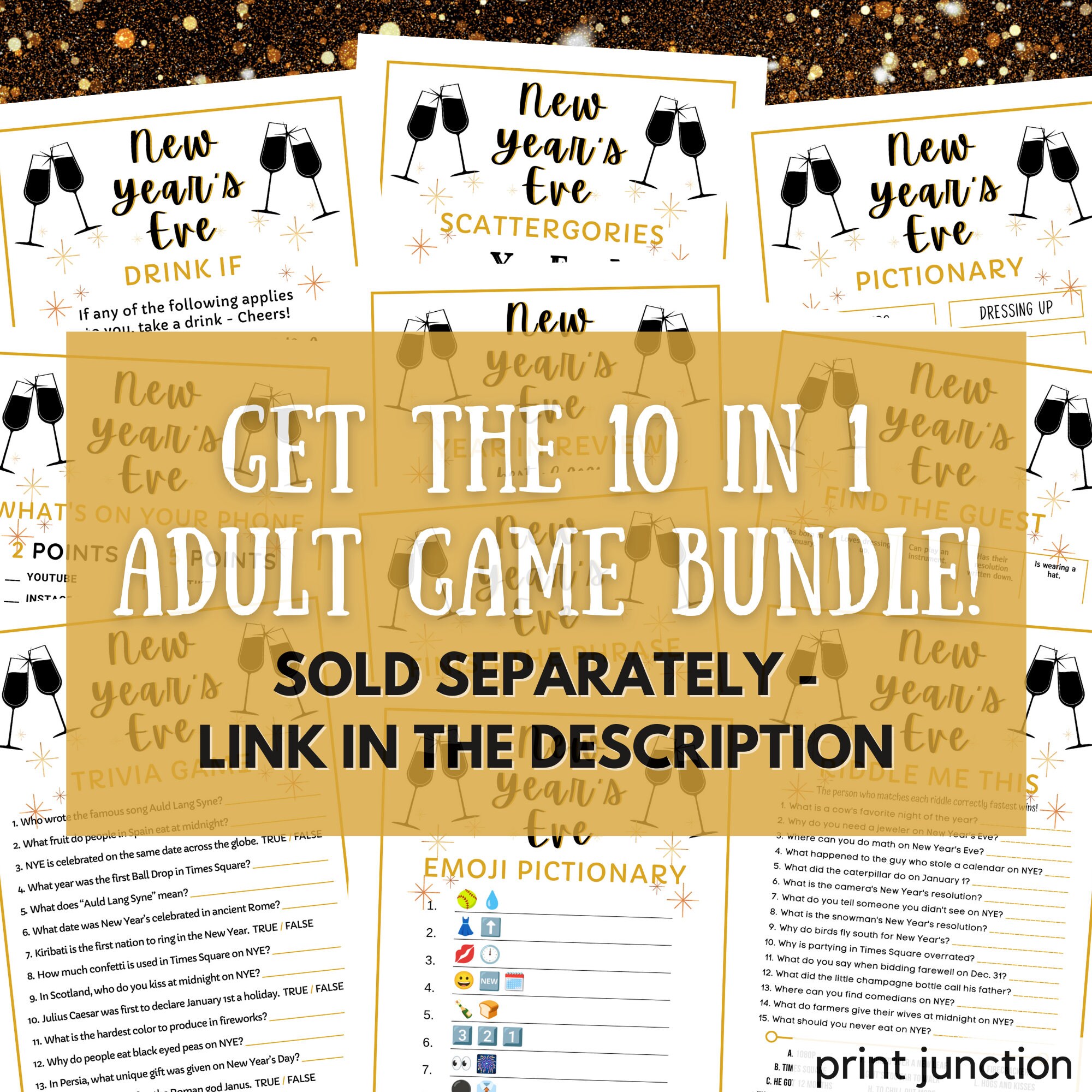 New Years Games Finish the Phrase New Years Eve Party - Etsy