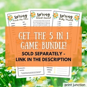 Spring Games, Classroom Games, Printable Springtime Games, Fun Spring ...