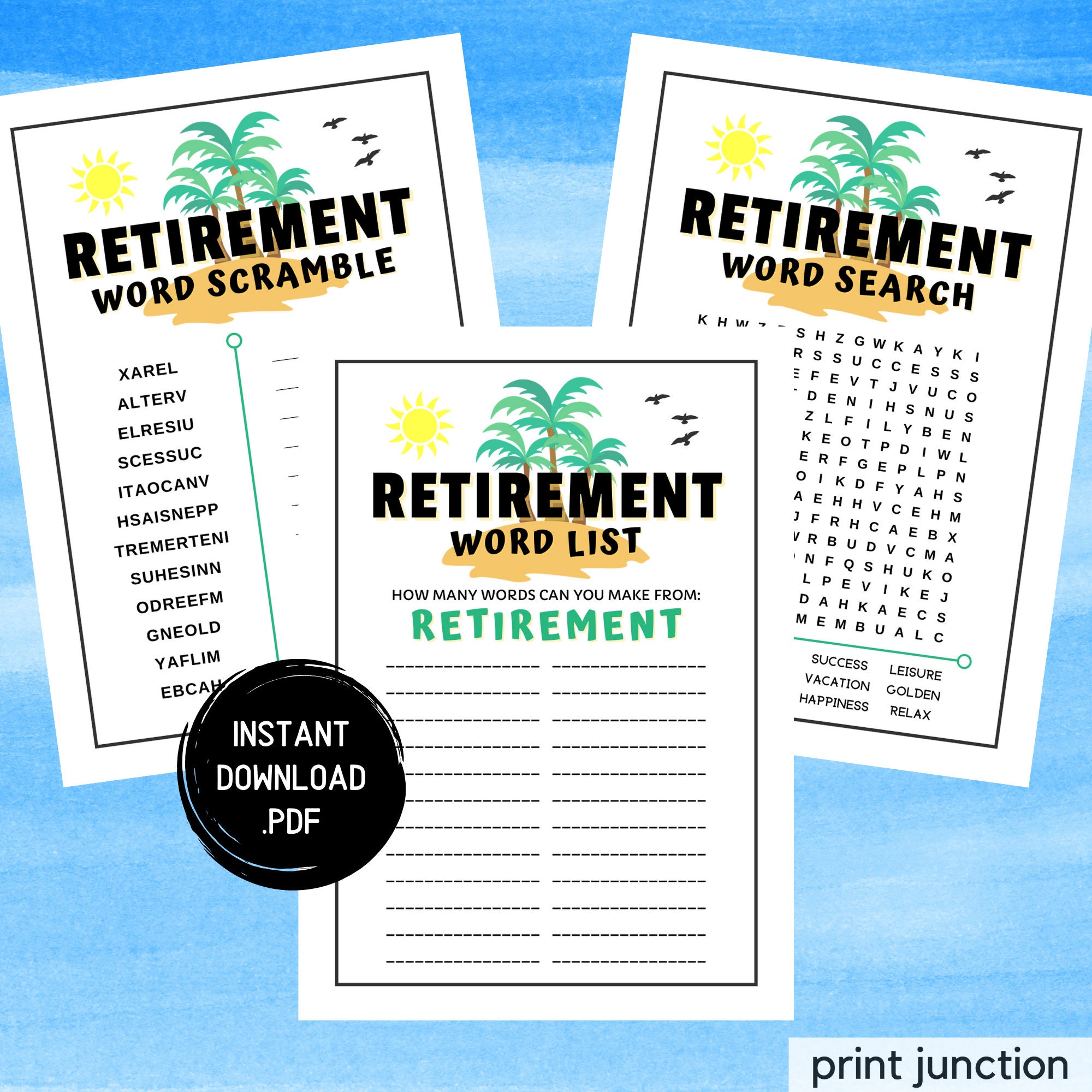 Retirement Games, Retirement Party Games, Virtual Retirement, Games for ...